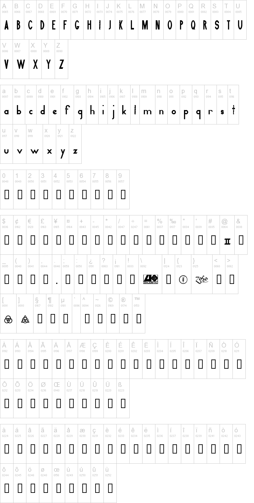 Led Zeppelin II_L开头字体_字母字体下载_字体之家